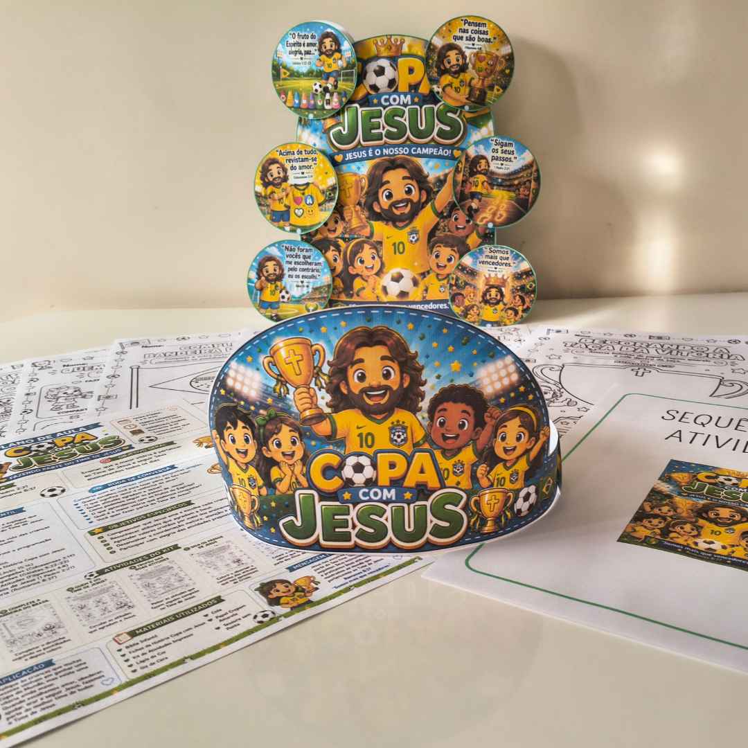 COPA COM JESUS – KIT DIGITAL MINISTÉRIO INFANTIL – Profª Márcia Vieira